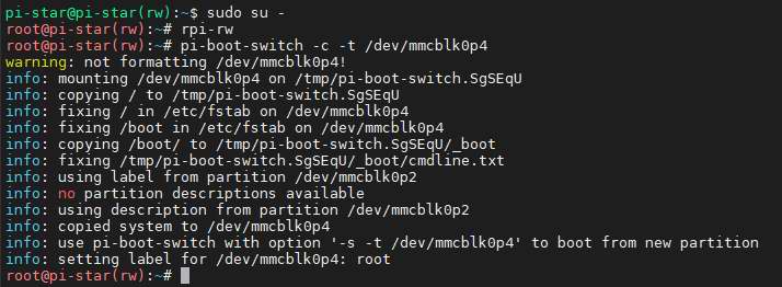 安装pi-star多系统启动与切换 | BH2WZU的无线电笔记